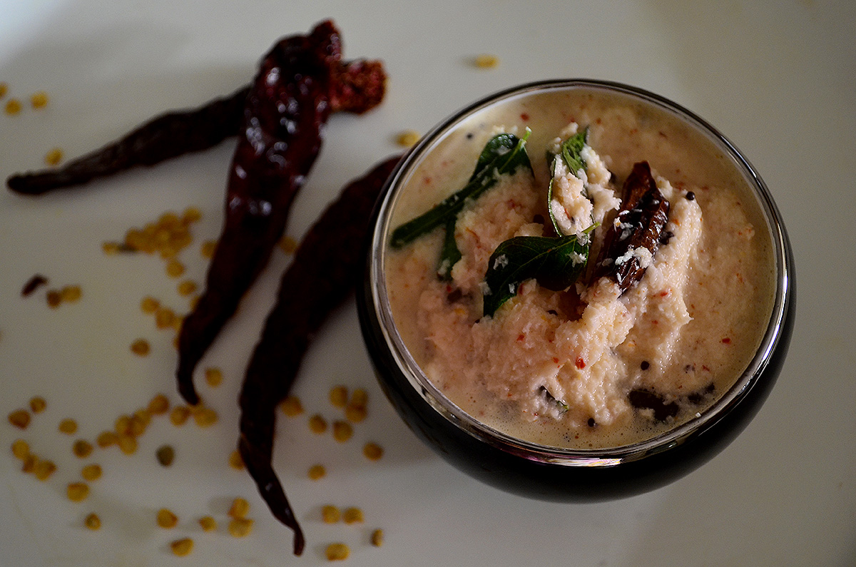 Red Coconut Chutney | Love at First Bite